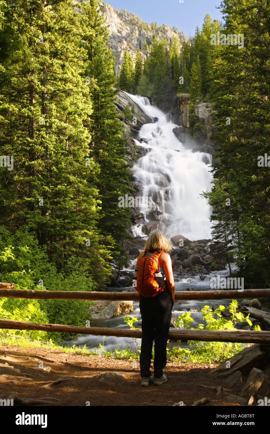 Hidden Falls Grand Teton National Park Stock Photos & Hidden Falls ...