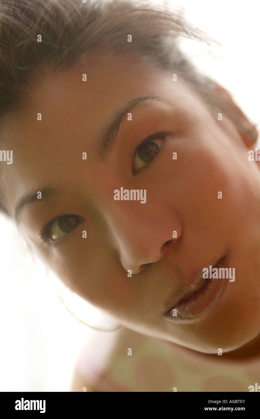 Young Woman, CU Stock Photo - Alamy