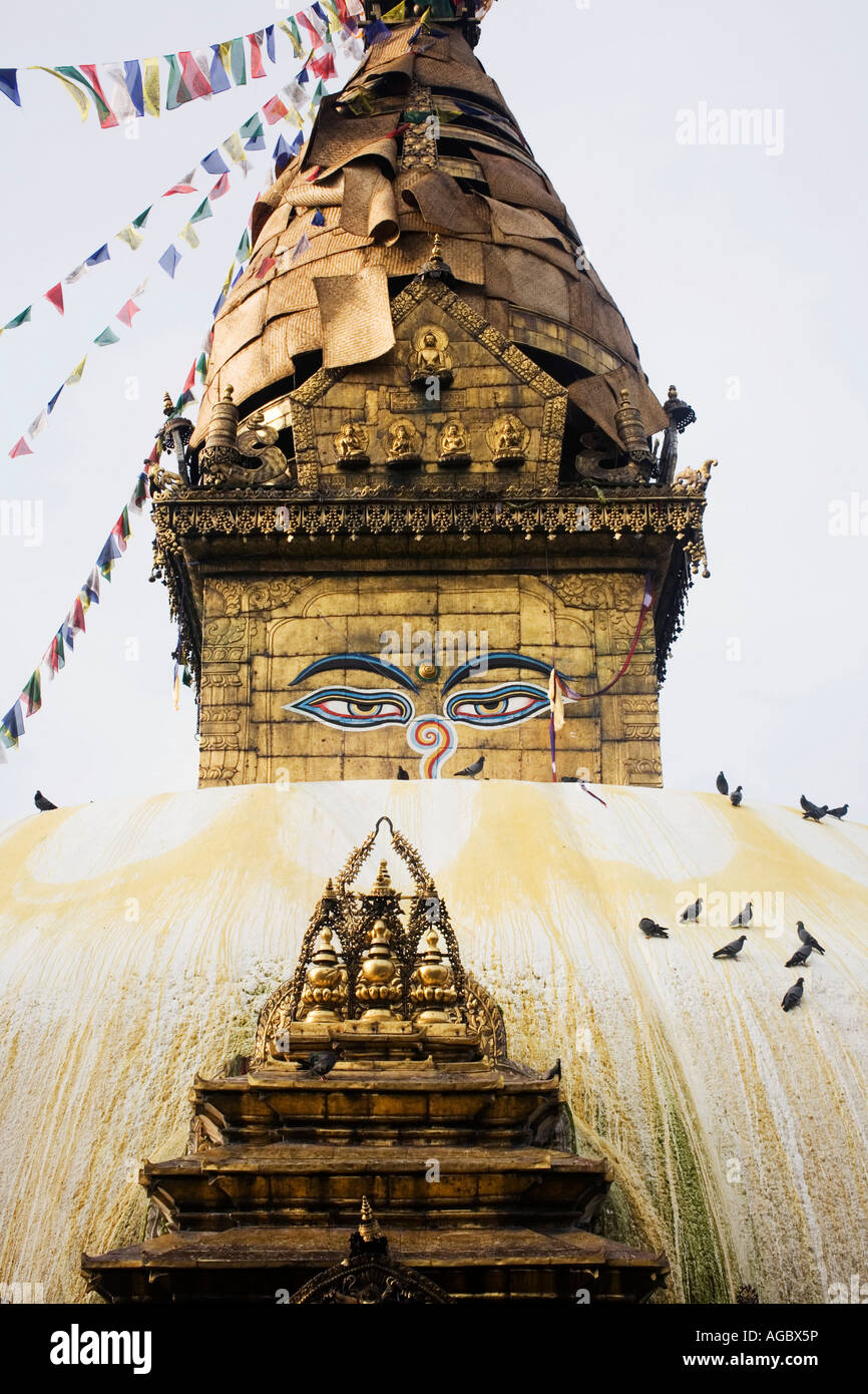 Swayambhu Stupa, Kathmandu, Nepal Stock Photo - Alamy