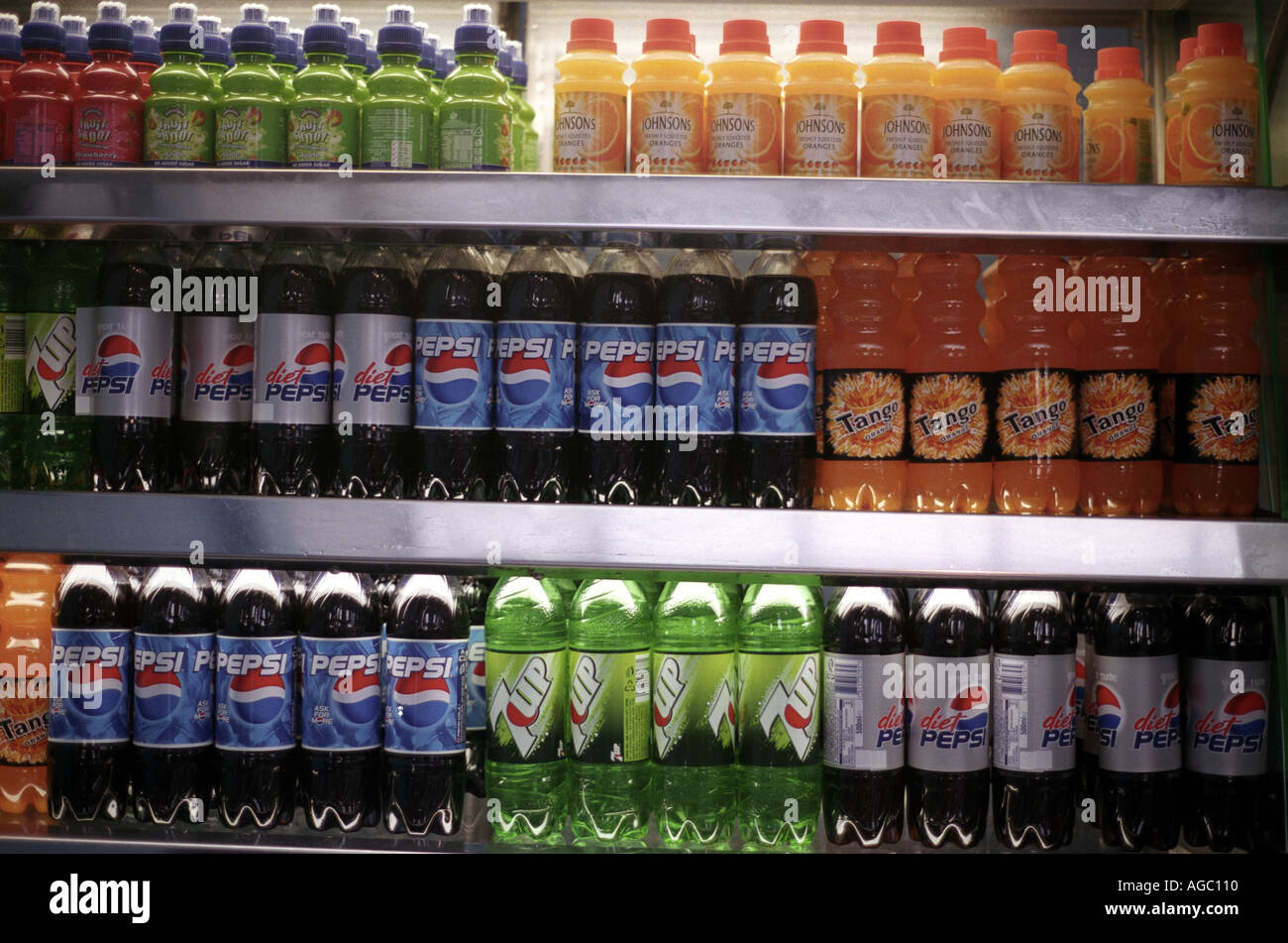 Drinks in PET bottles Pepsi 7 up seven up diet Pepsi Tango cadbury ...