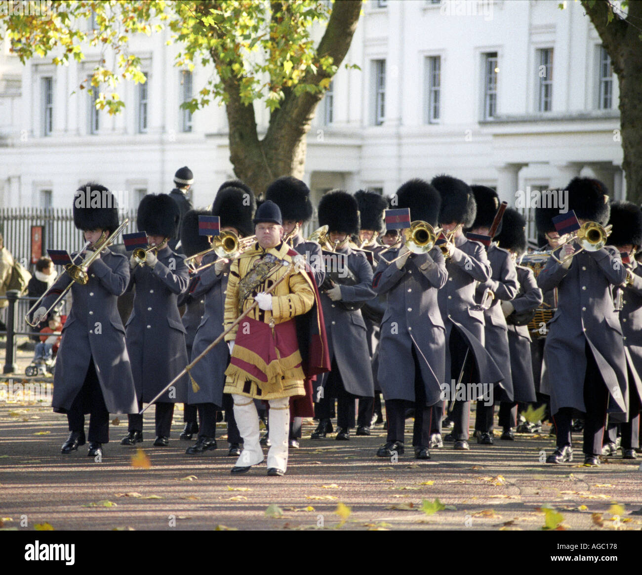 Changing the guard at Buckingham palace London England Great Britain ...