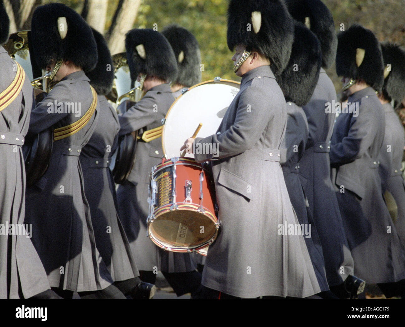 Changing the guard at Buckingham palace London England Great Britain ...