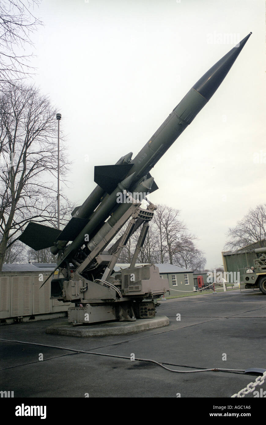 Anti aircraft missile system Surface to Air defences SAM Stock Photo ...