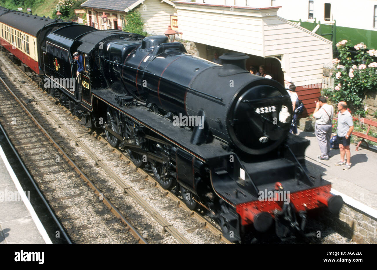 steam train at goathland Stock Photo - Alamy
