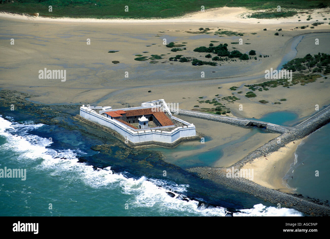Brazil, Natal, Former Dutch Fort by sea Stock Photo - Alamy