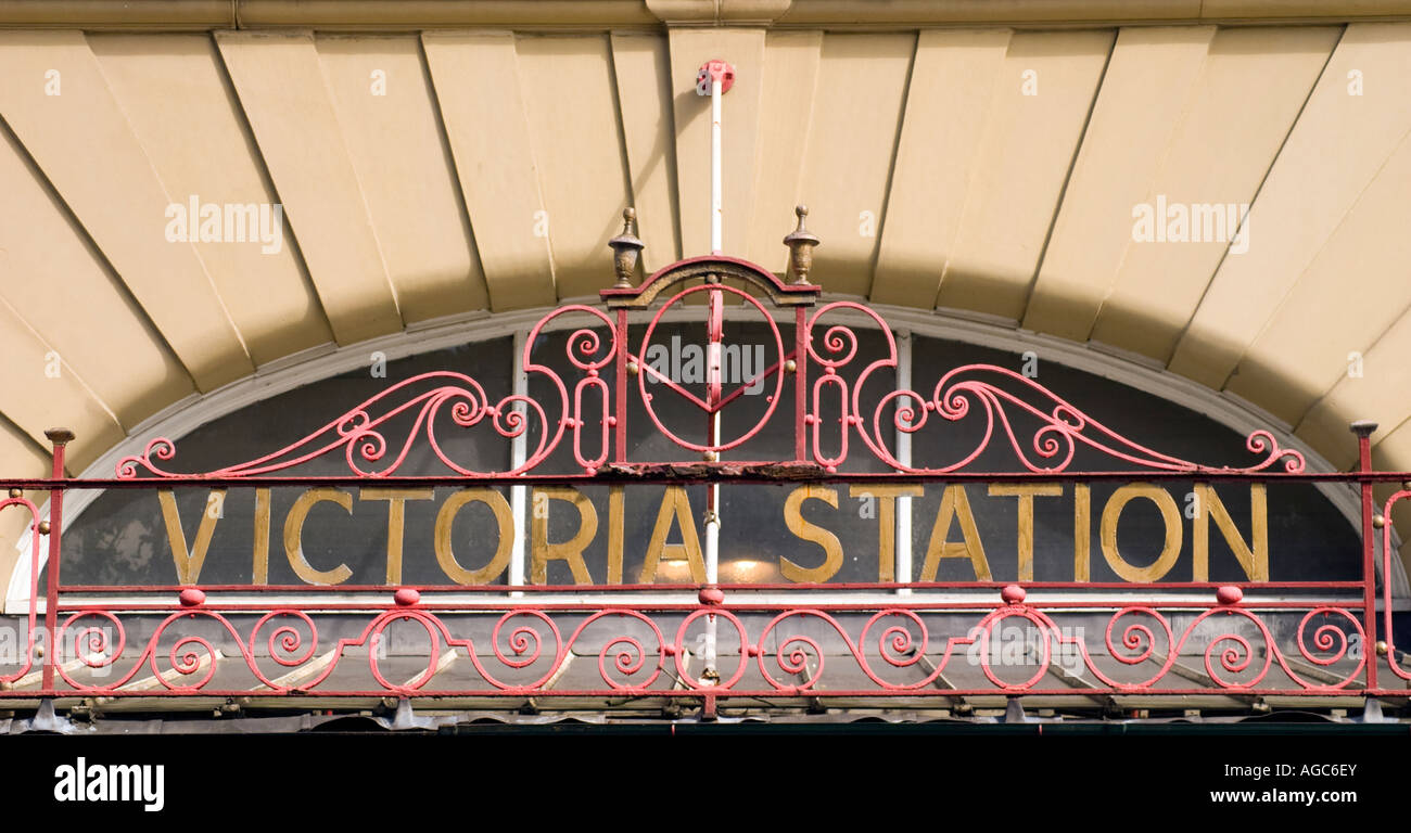 Manchester victoria sign hi-res stock photography and images - Alamy