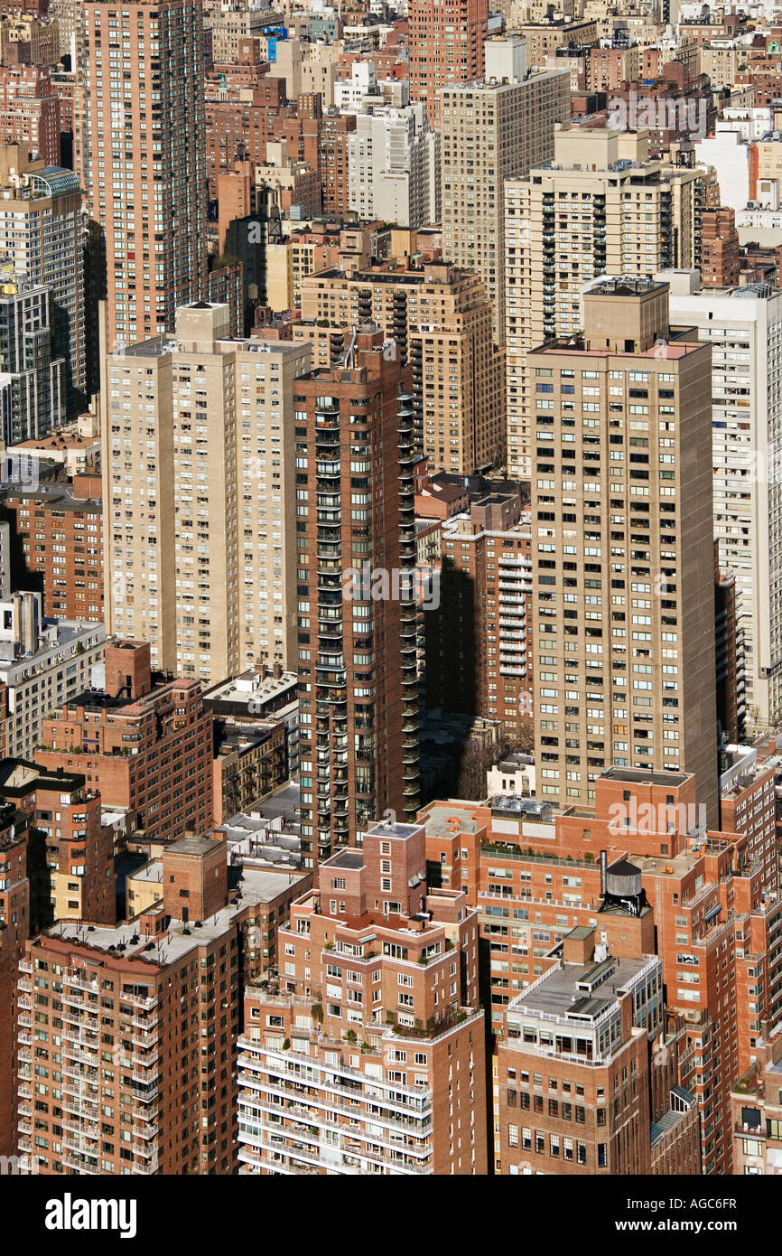 Aerial view of buildings in New York City Stock Photo - Alamy