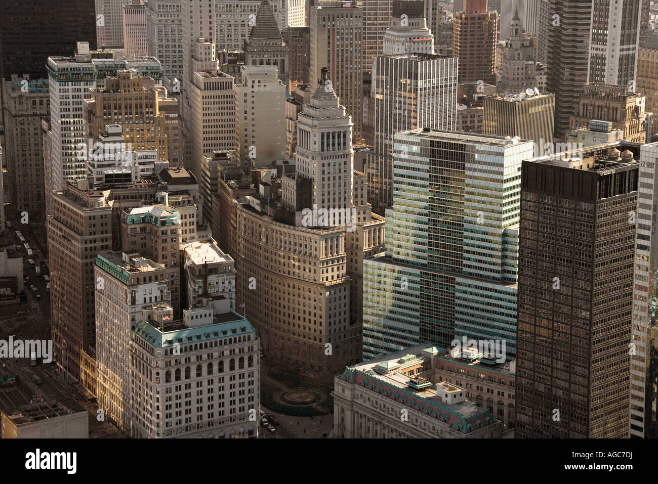Aerial view of buildings in New York City Stock Photo - Alamy