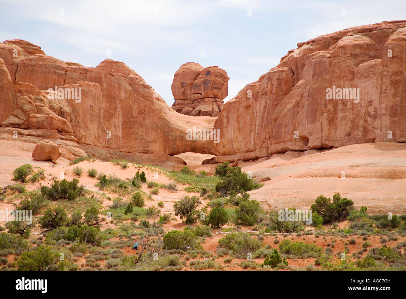 Eye of the Whale Arch, Arches National Park, Utah, USA Stock Photo - Alamy