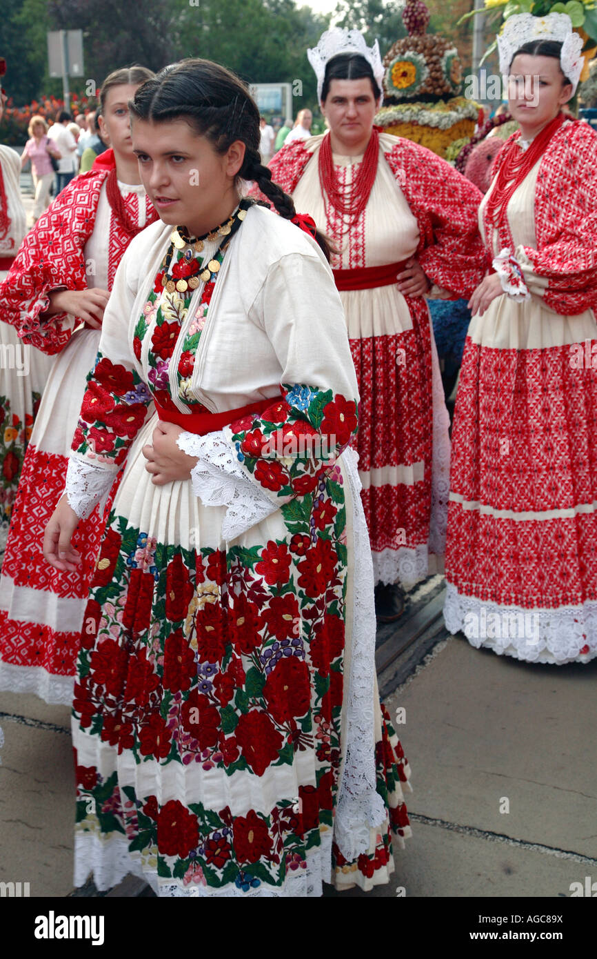 Hungary Debrecen Floral Carnival festival folklore people Stock Photo ...