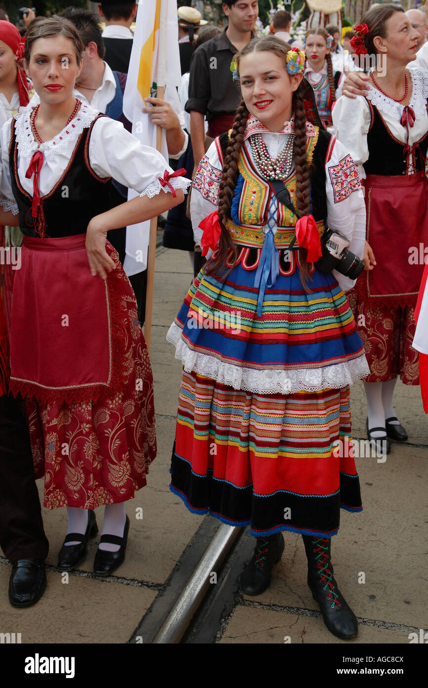 Hungary Debrecen Floral Carnival festival folklore people Stock Photo ...