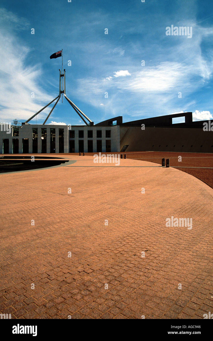 Leading to Australia Parliament House Canberra 1 Stock Photo - Alamy