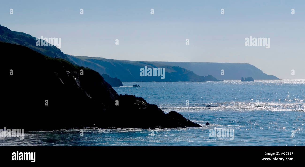 cornish coast kennack sands beach cornwall england uk Stock Photo - Alamy