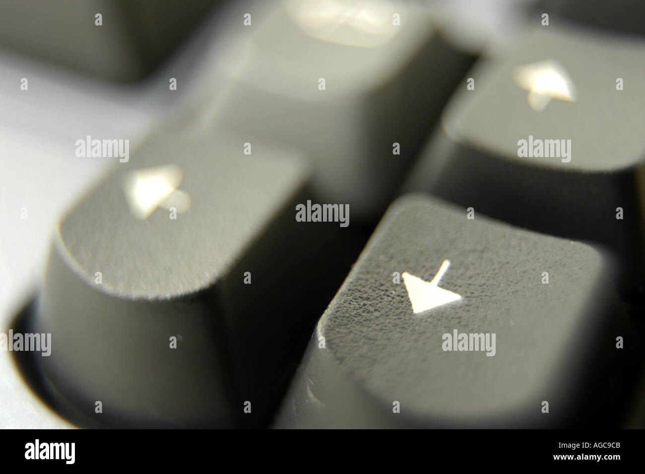Black computer keyboard arrow move keys close up Stock Photo - Alamy