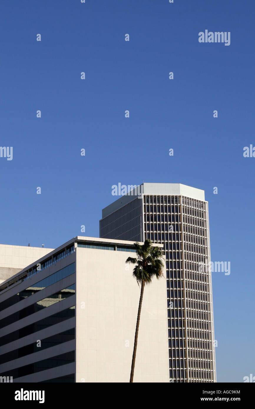 High rise office buildings make efficient use of space in densely ...