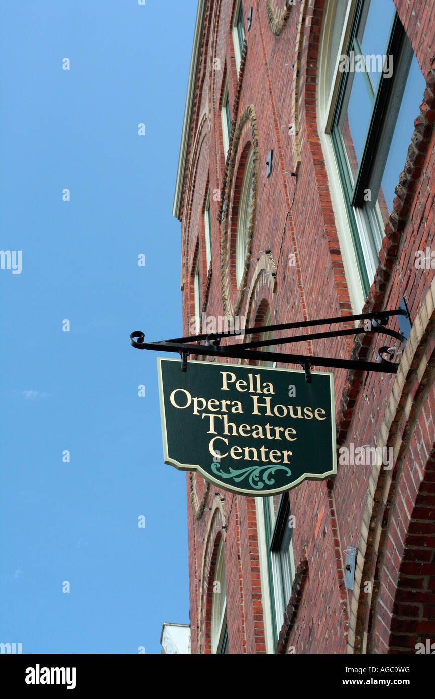 Pella Opera House Theatre Center, Pella Iowa Stock Photo - Alamy
