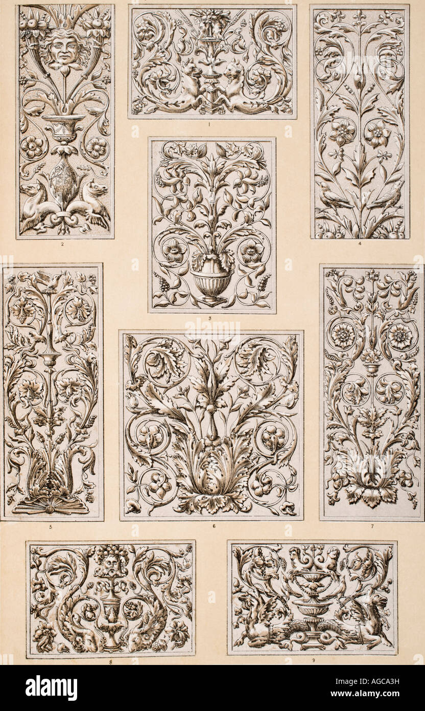 The Grammar of Ornament. Renaissance No 1, Plate LXXIV Stock Photo - Alamy