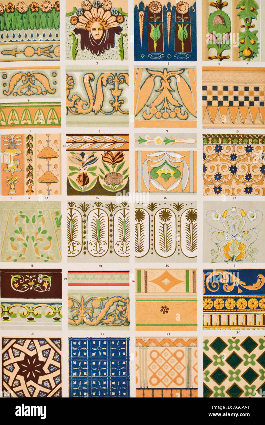 Renaissance pattern hi-res stock photography and images - Alamy