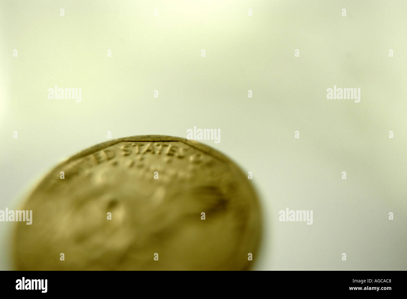Gold coin partial horizontal Stock Photo - Alamy