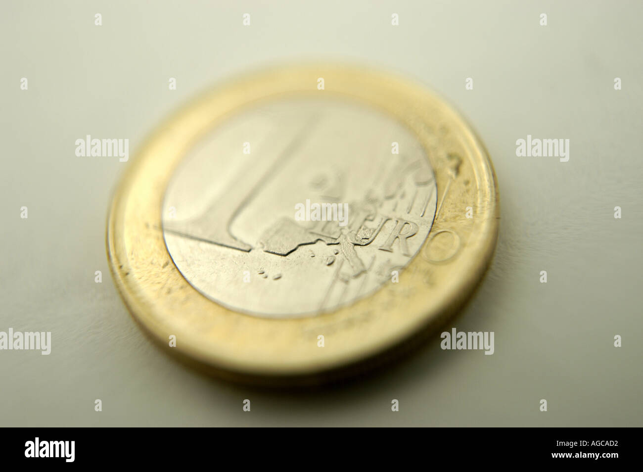 Gold and silver euro coin horizontal Stock Photo - Alamy