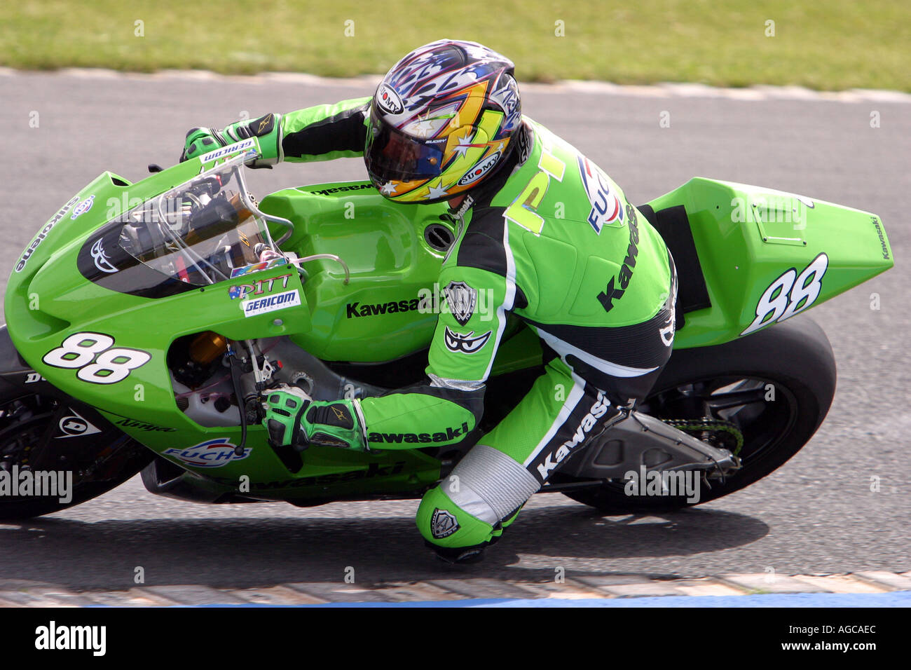 Andrew Pitt Kawasaki Donington Park Motogp Stock Photo - Alamy