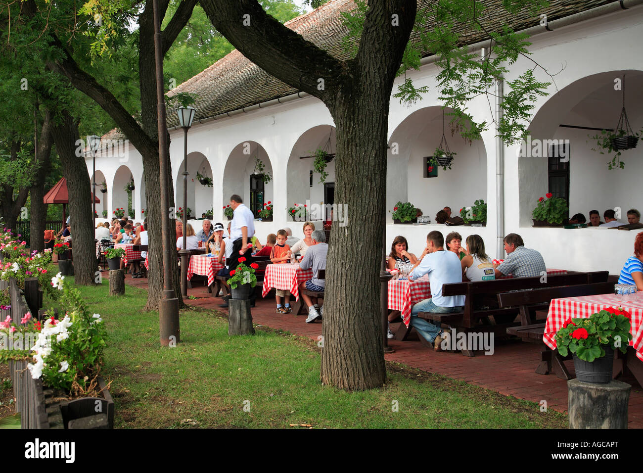 Hungary Great Plain Puszta Hortobágy Hortobágyi Csárda restaurant Stock ...