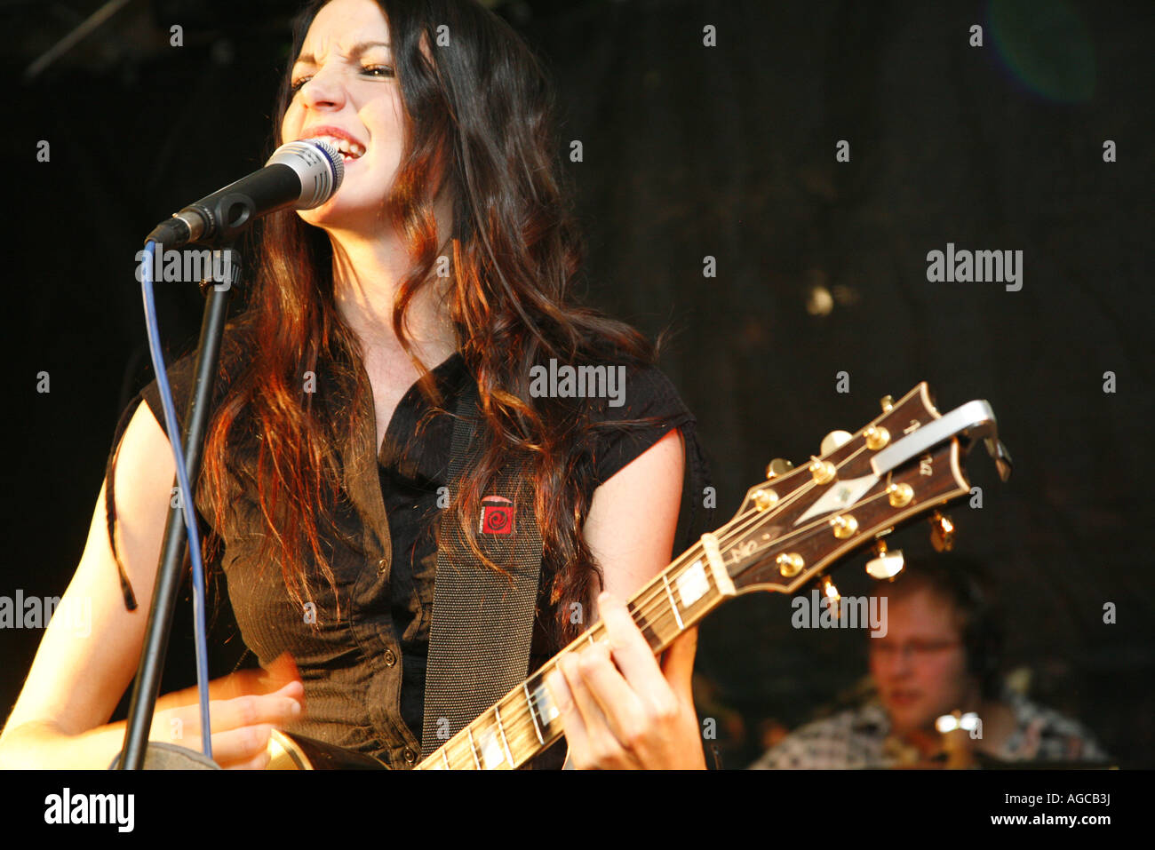 Slovak rock music singer Zuzana Smatanova live Stock Photo - Alamy