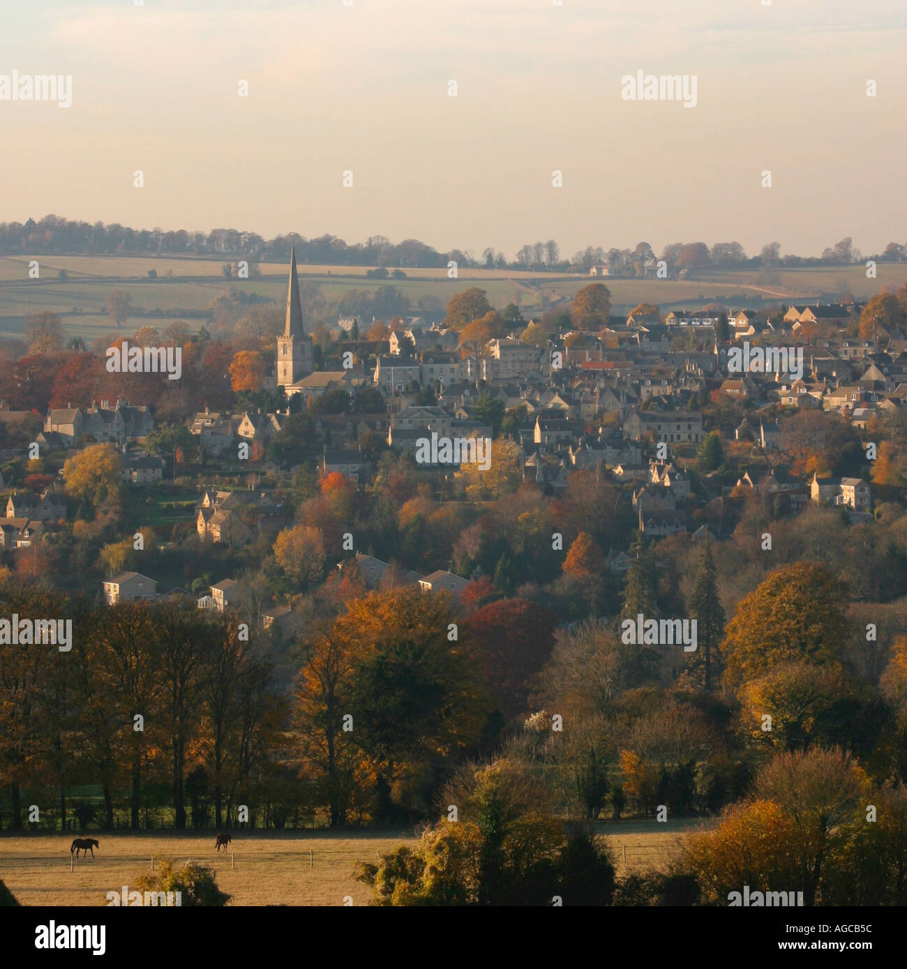 Autumn view painswick gloucestershire hi-res stock photography and ...