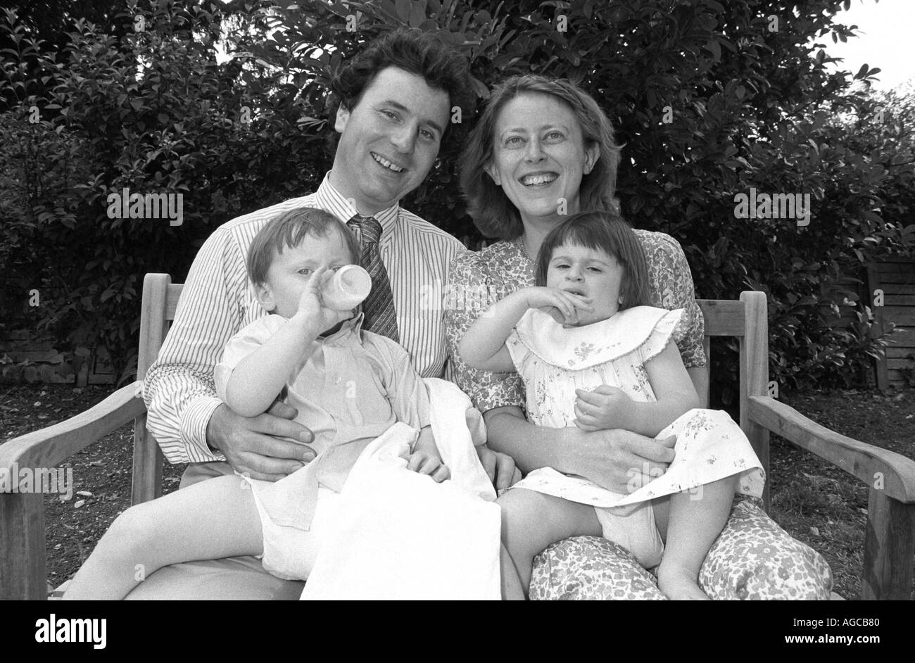 Conservative Shadow Home Secretary Oliver Letwin MP with his wife and ...