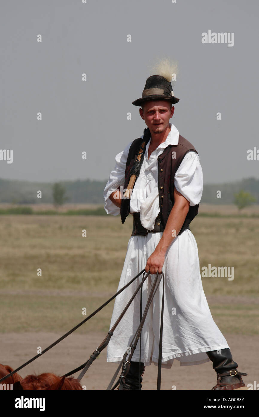 Hungary Kiskúnság Bugac csikós horseman portrait Stock Photo - Alamy
