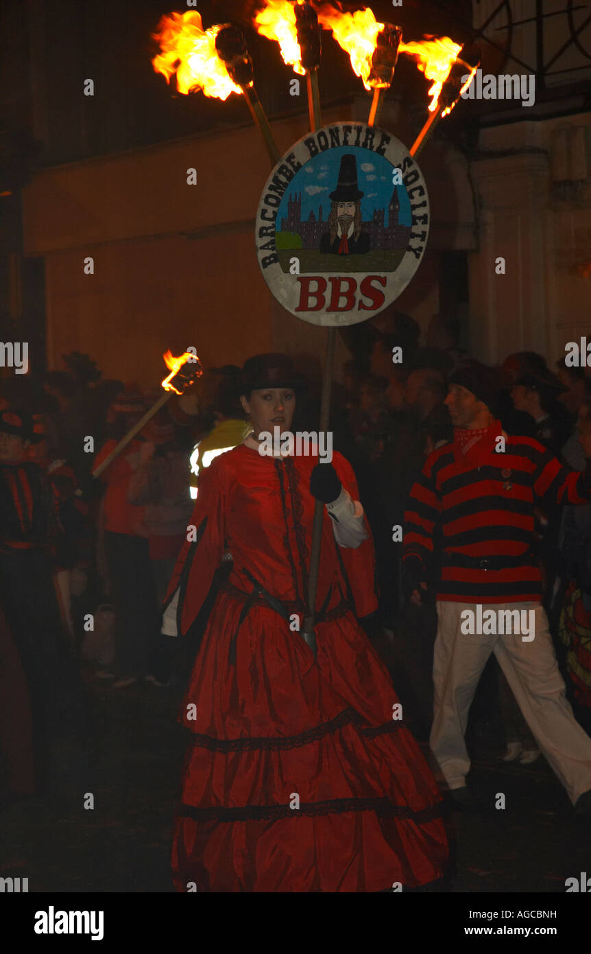 Lewes Bonfire Night Procession Stock Photo - Alamy