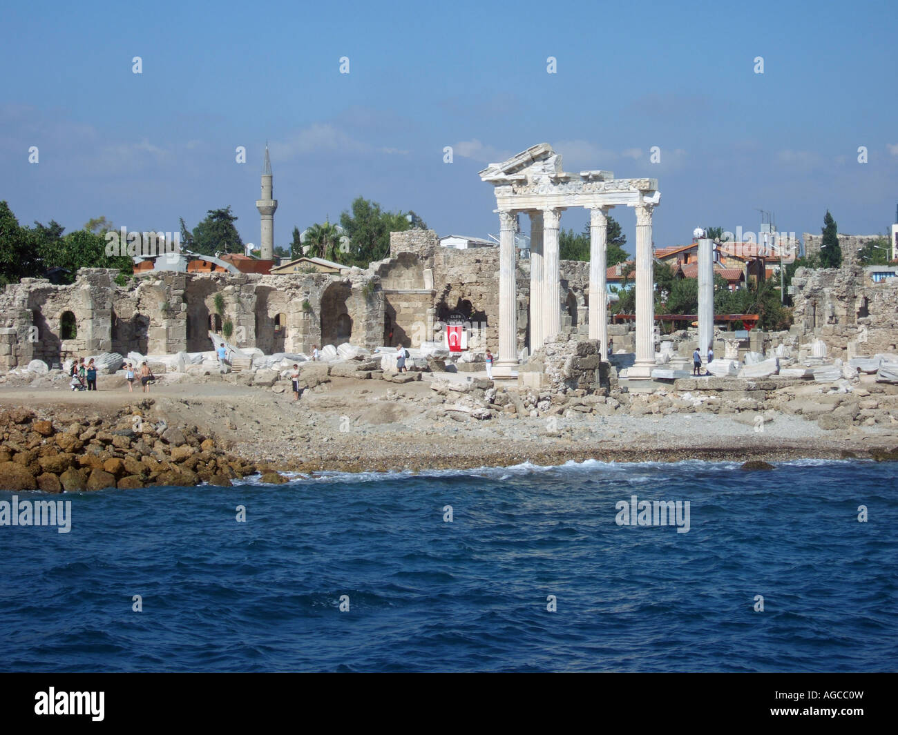 Temple of apollo, Side, Turkey, Europe Stock Photo - Alamy
