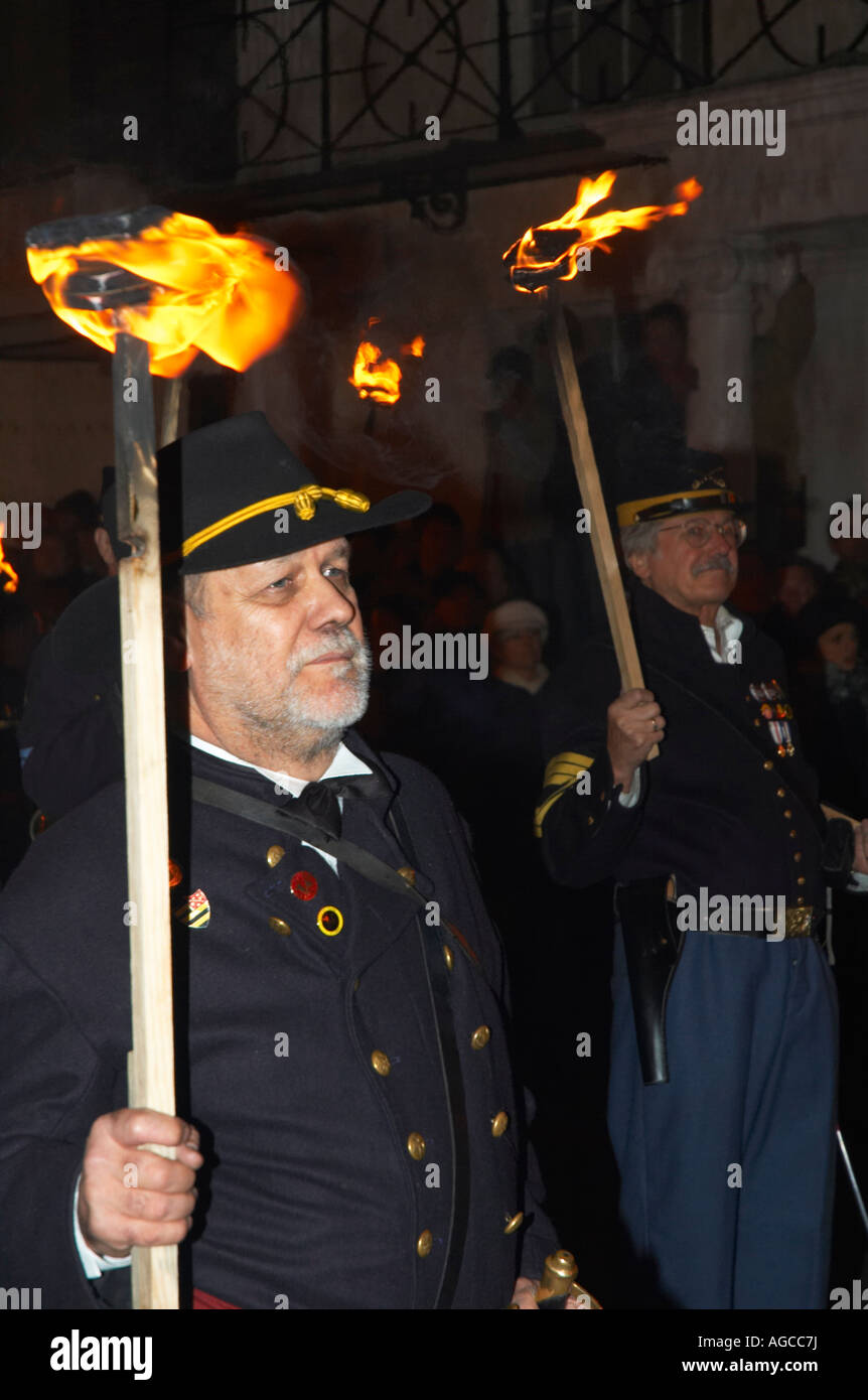 Lewes Bonfire Night Procession Stock Photo - Alamy