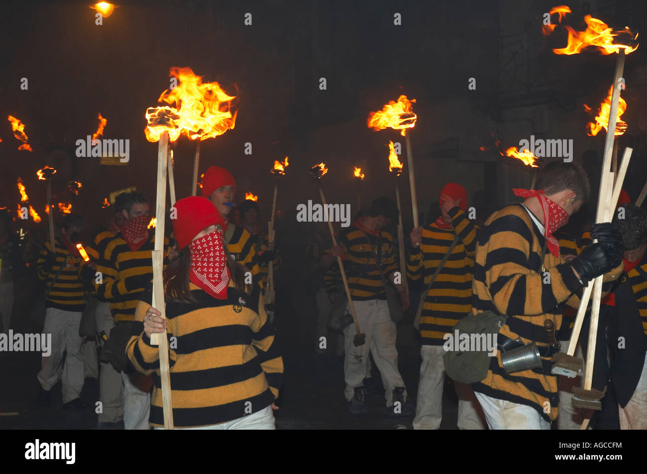 Lewes Bonfire Night Procession Stock Photo - Alamy