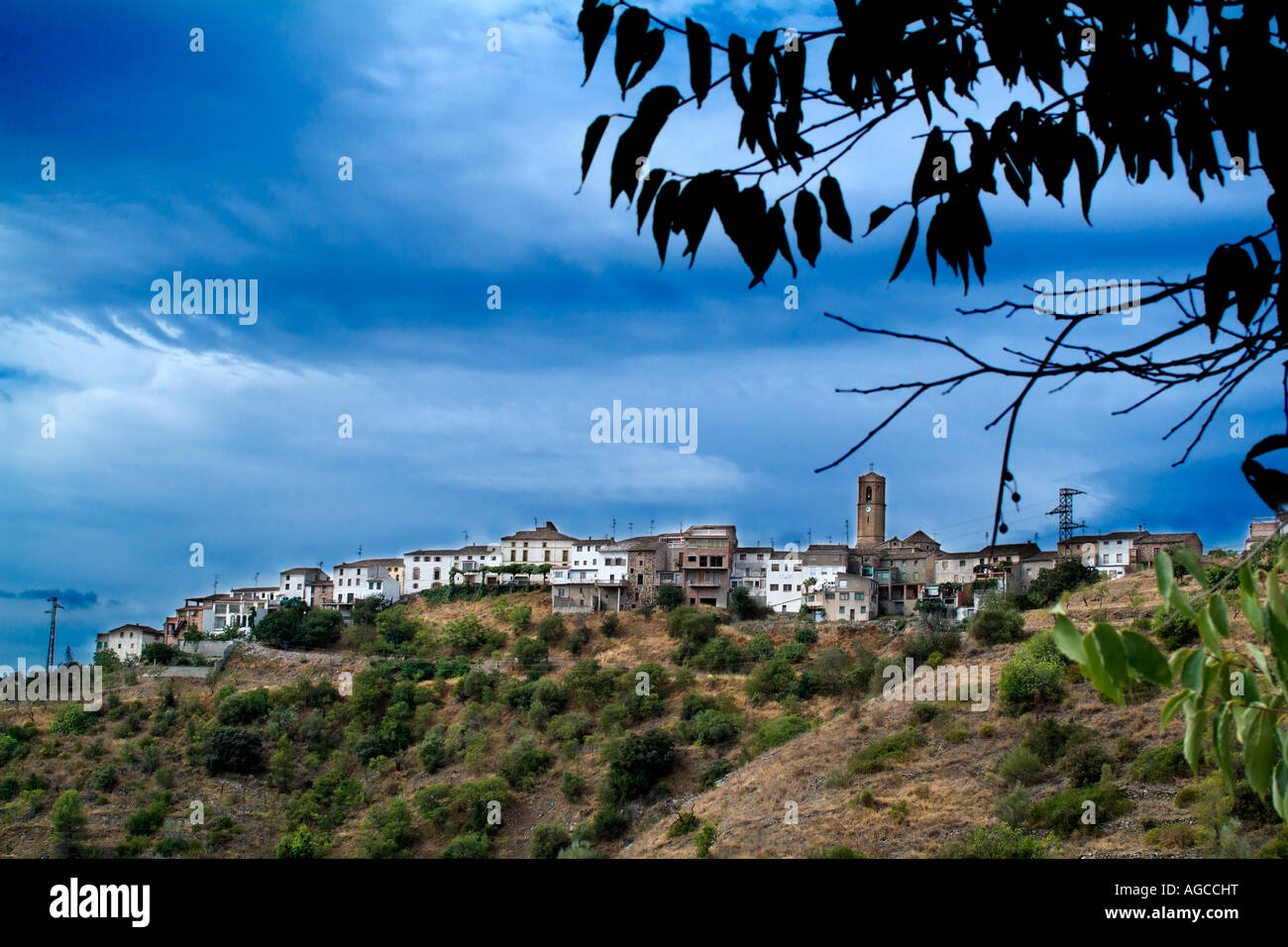 General landscape of El Lloar one of the nine little towns of DOQ ...