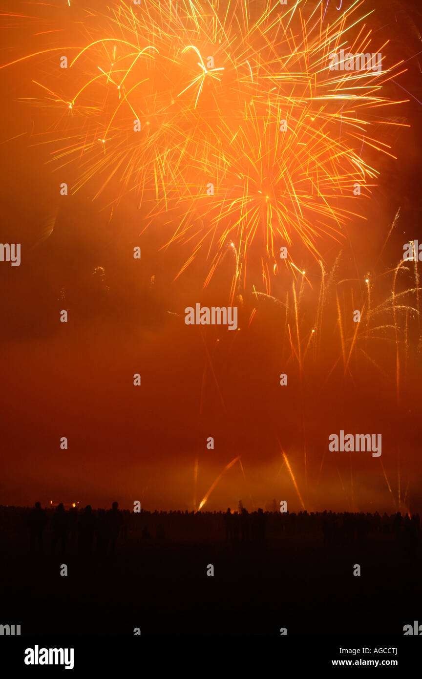 Lewes Firework Display Stock Photo - Alamy