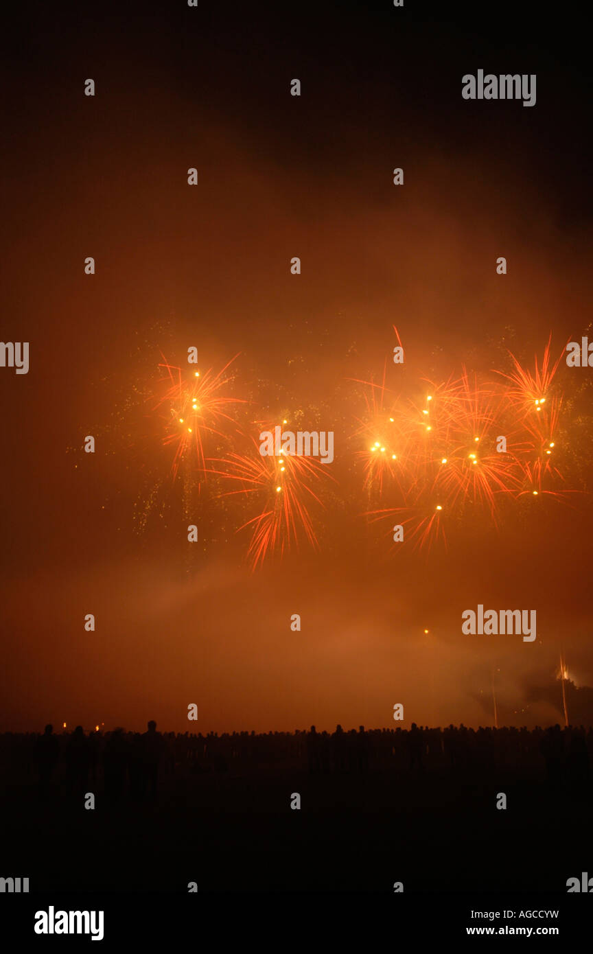 Lewes Firework Display Stock Photo - Alamy
