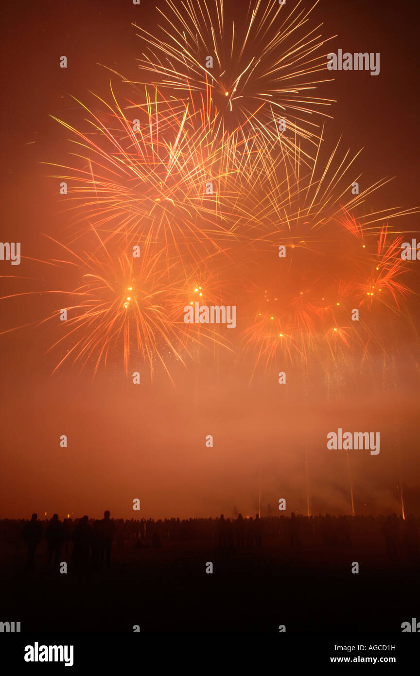 Lewes Firework Display Stock Photo - Alamy