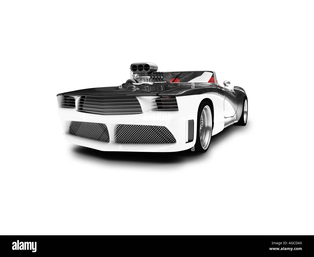 isolated black car front view Stock Photo - Alamy