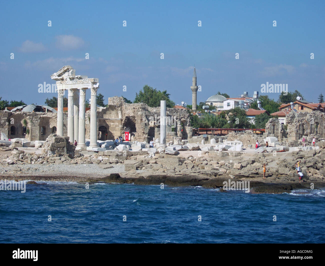 Temple of apollo, Side, Turkey, Europe Stock Photo - Alamy