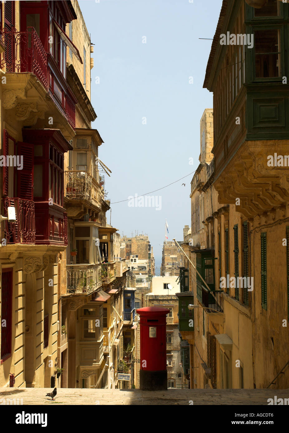 British red post box in malta Stock Photo - Alamy
