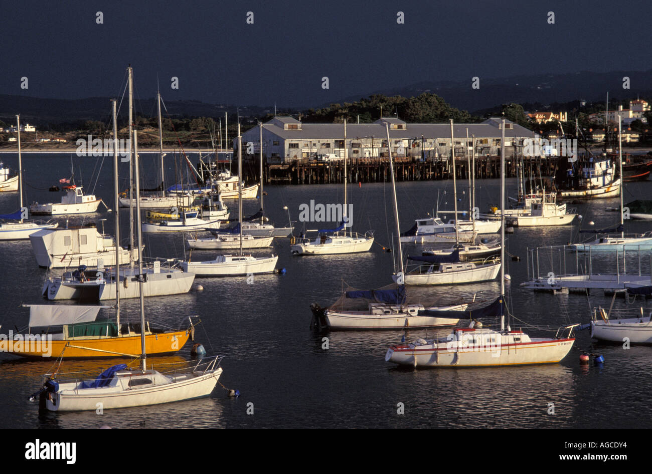 boats in marina Monterey California United States of America Stock ...