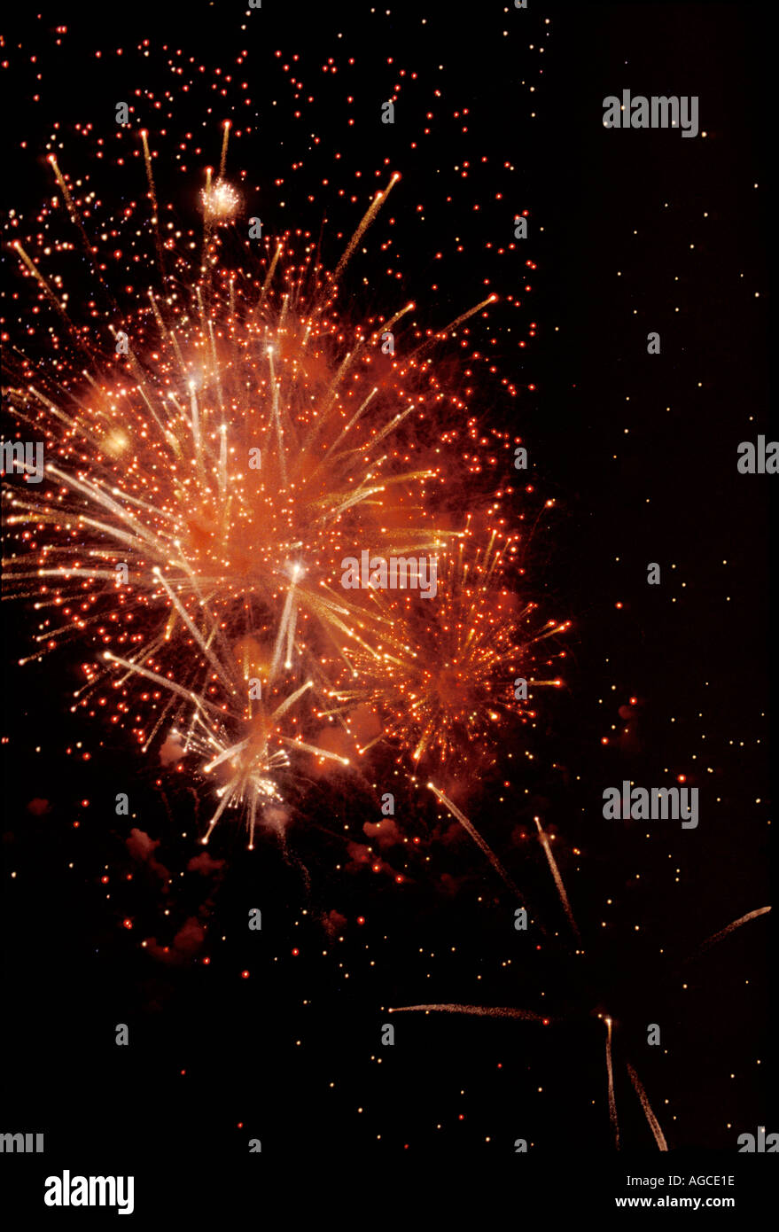 Fireworks at Night Stock Photo - Alamy