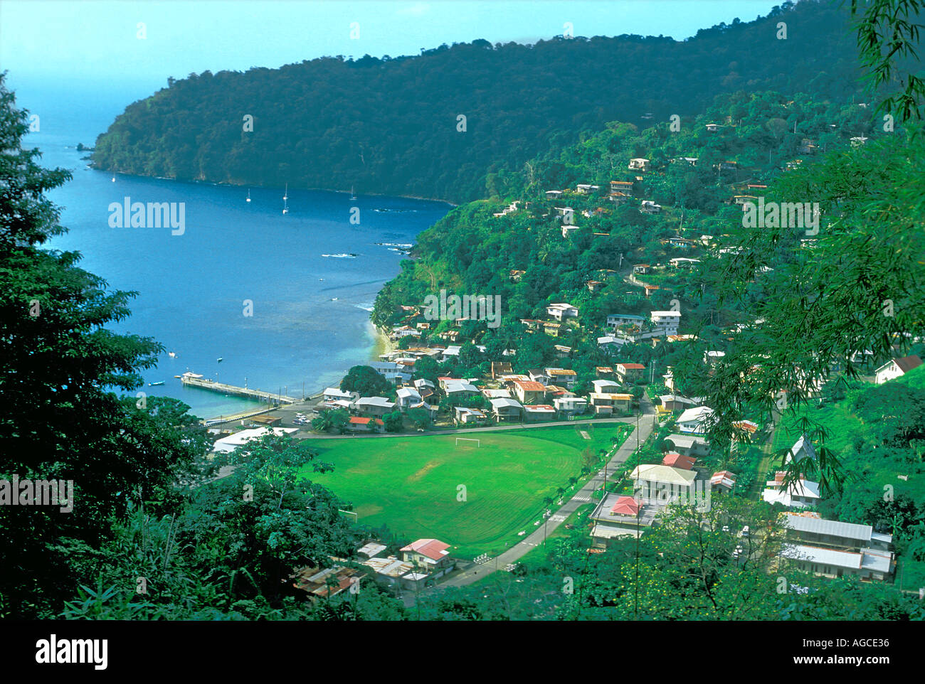 Charlotteville Village of the island of Tobago Trinidad Stock Photo - Alamy