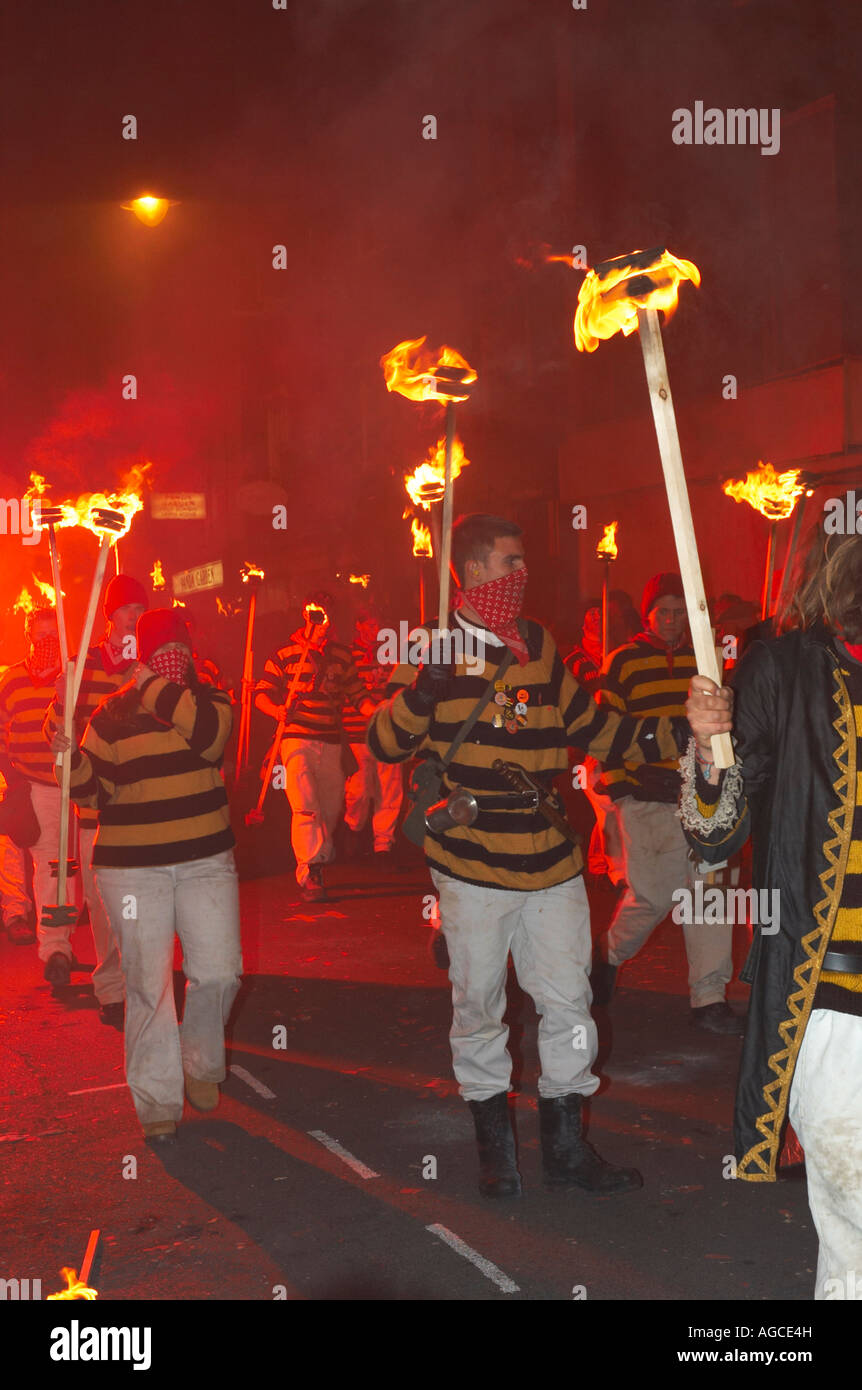 Lewes Bonfire Night Procession Stock Photo - Alamy