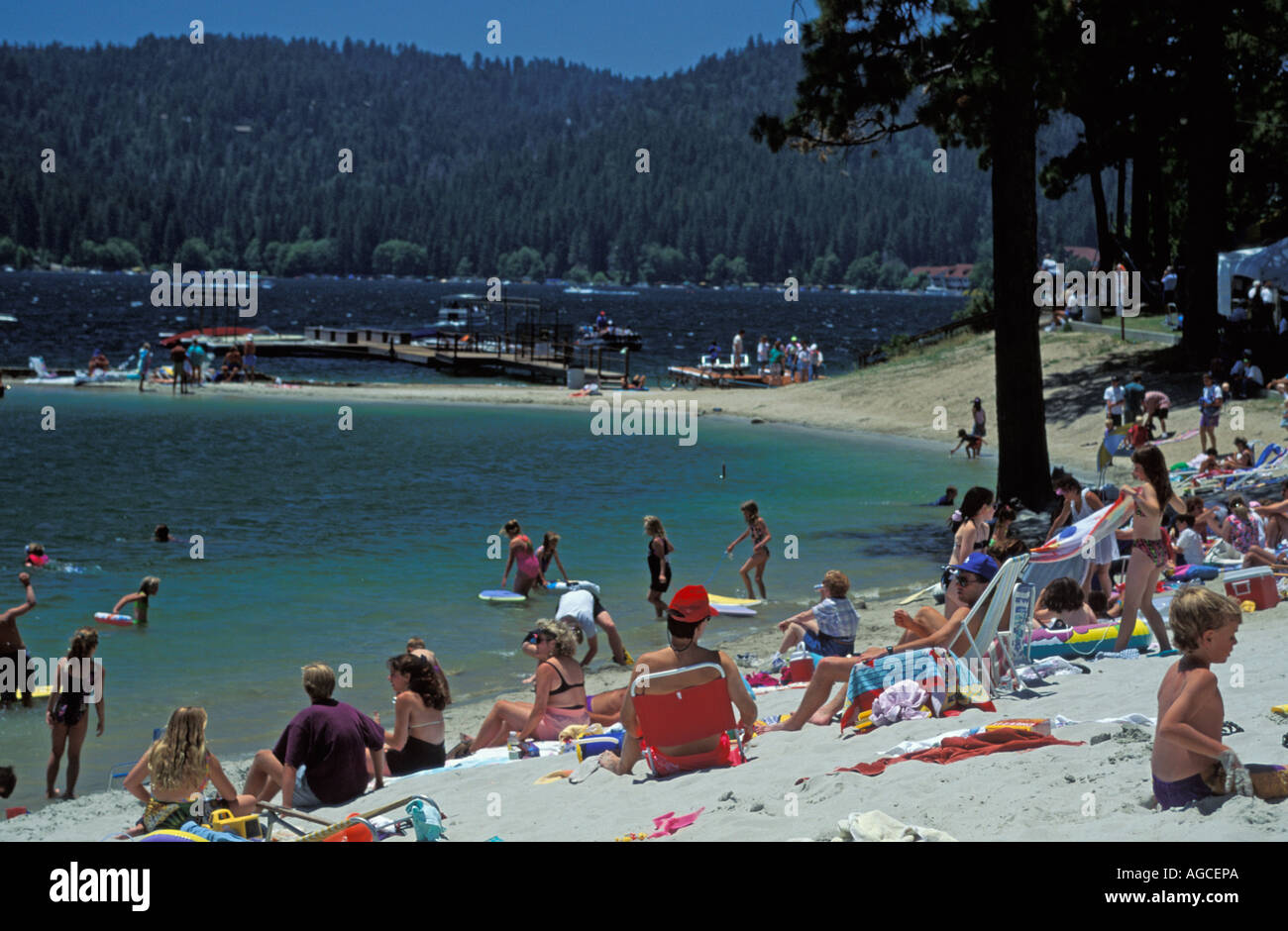 Lake Arrowhead California United States of America Stock Photo - Alamy