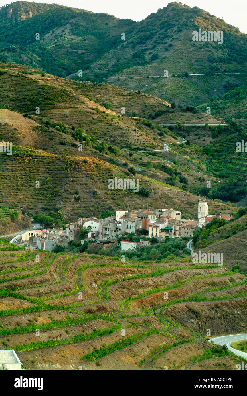 General landscape of Porrera one of the nine little towns of DOQ ...