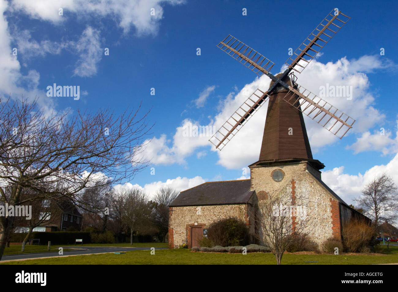 west blatchington windmill Stock Photo - Alamy
