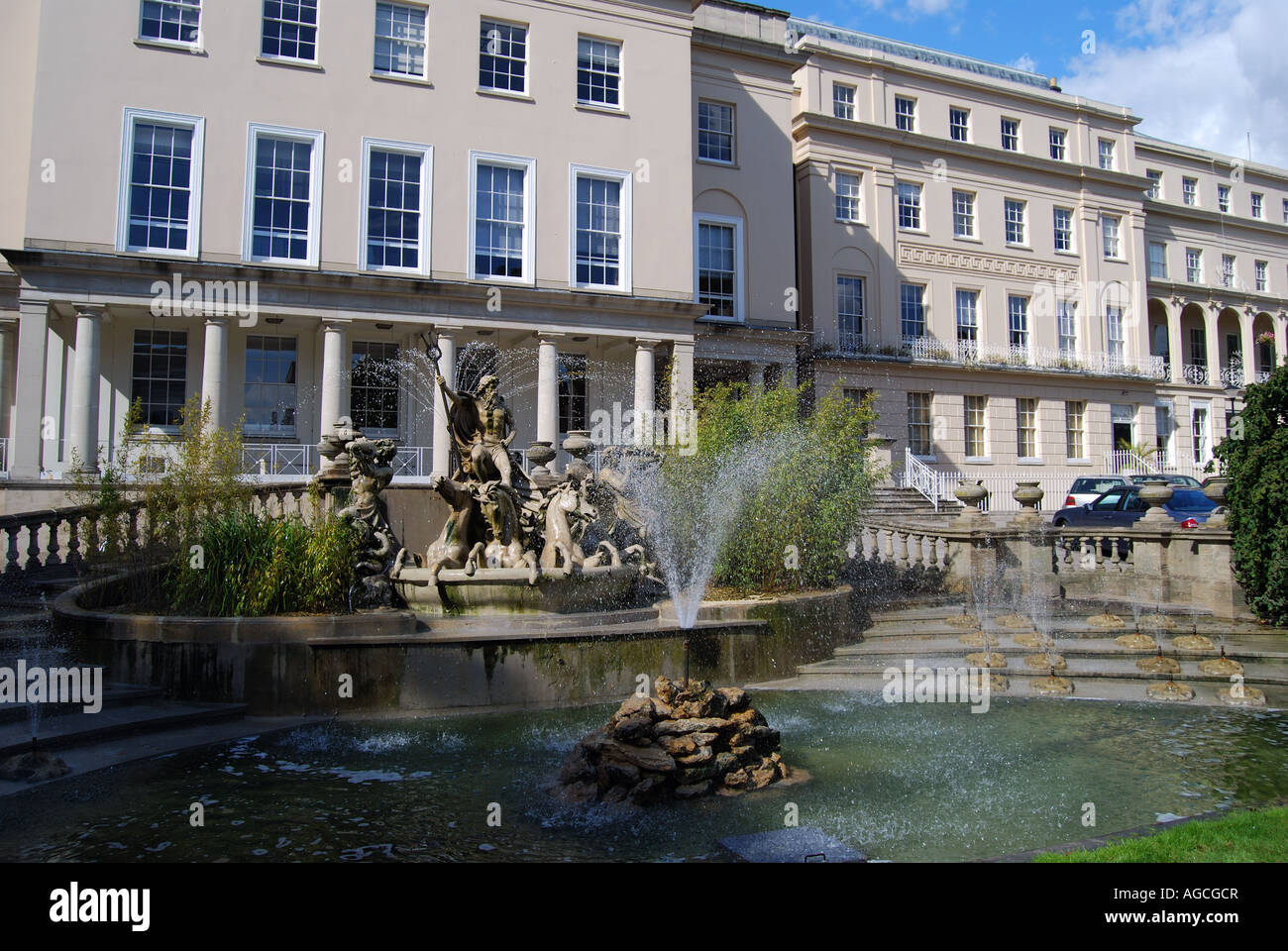Neptune’s Fountain, The Promenade, Cheltenham, Gloucestershire, England ...