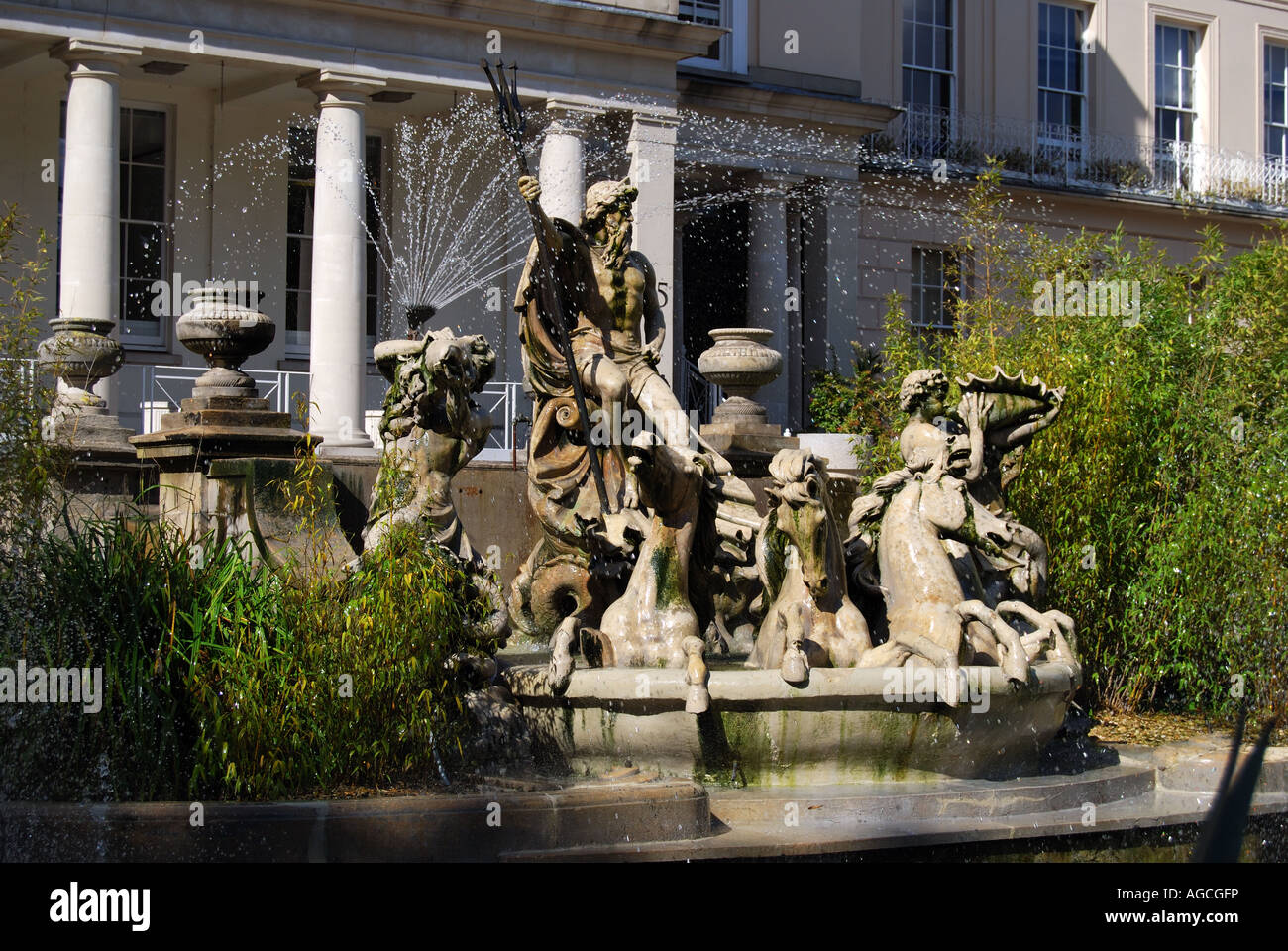 Neptune’s Fountain, The Promenade, Cheltenham, Gloucestershire, England ...
